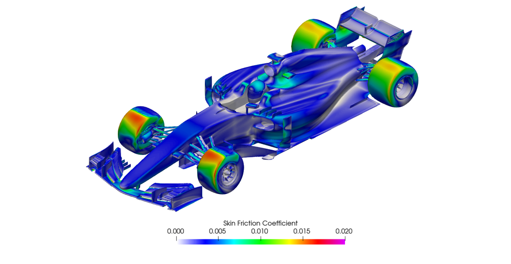 CFD Analysis of the Open-Source 2017 PERRINN F1 Car